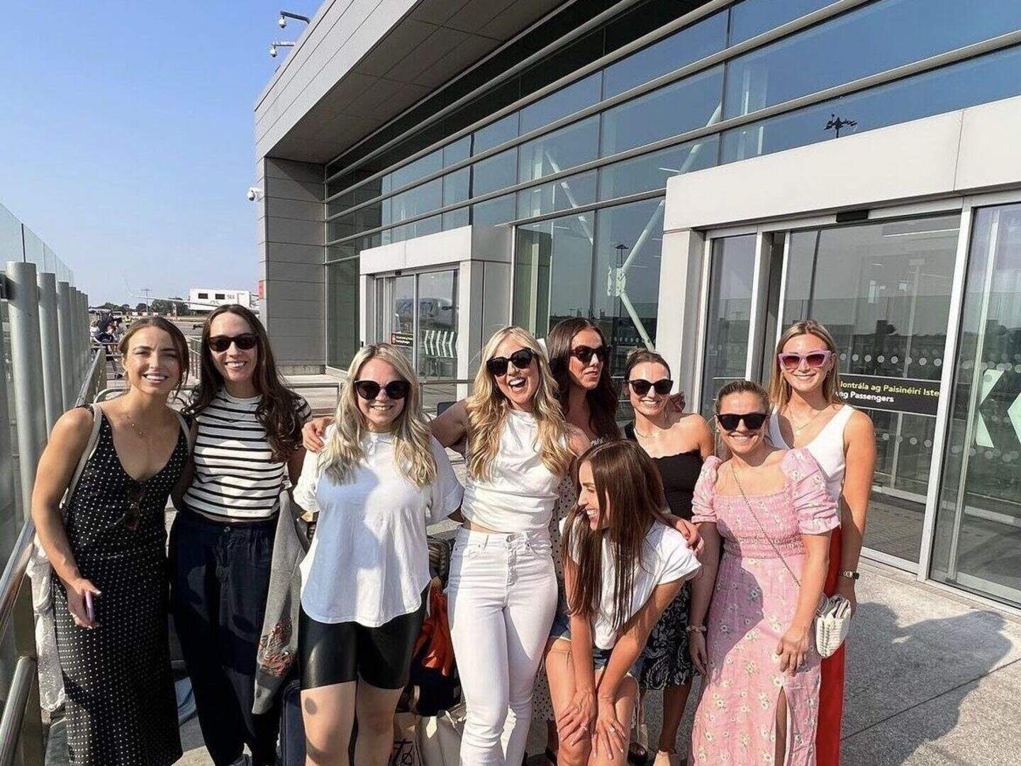 Cosmetics queen Aimee Connolly arrives in Lisbon for second hen party ...