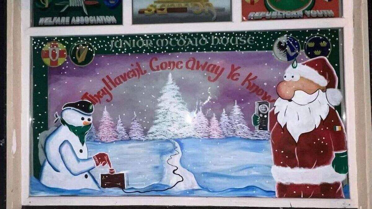 Man (22) arrested over republican Christmas display of snowman pressing ...